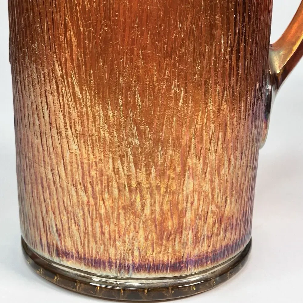 Jeannette | Dining | Vtg Jeannette Marigold Carnival Glass Pitcher Tree ...